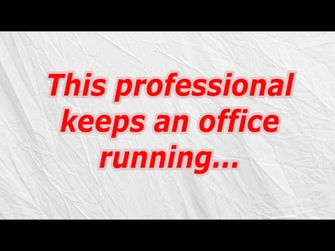 This professional keeps an office running (CodyCross Crossword Answer)