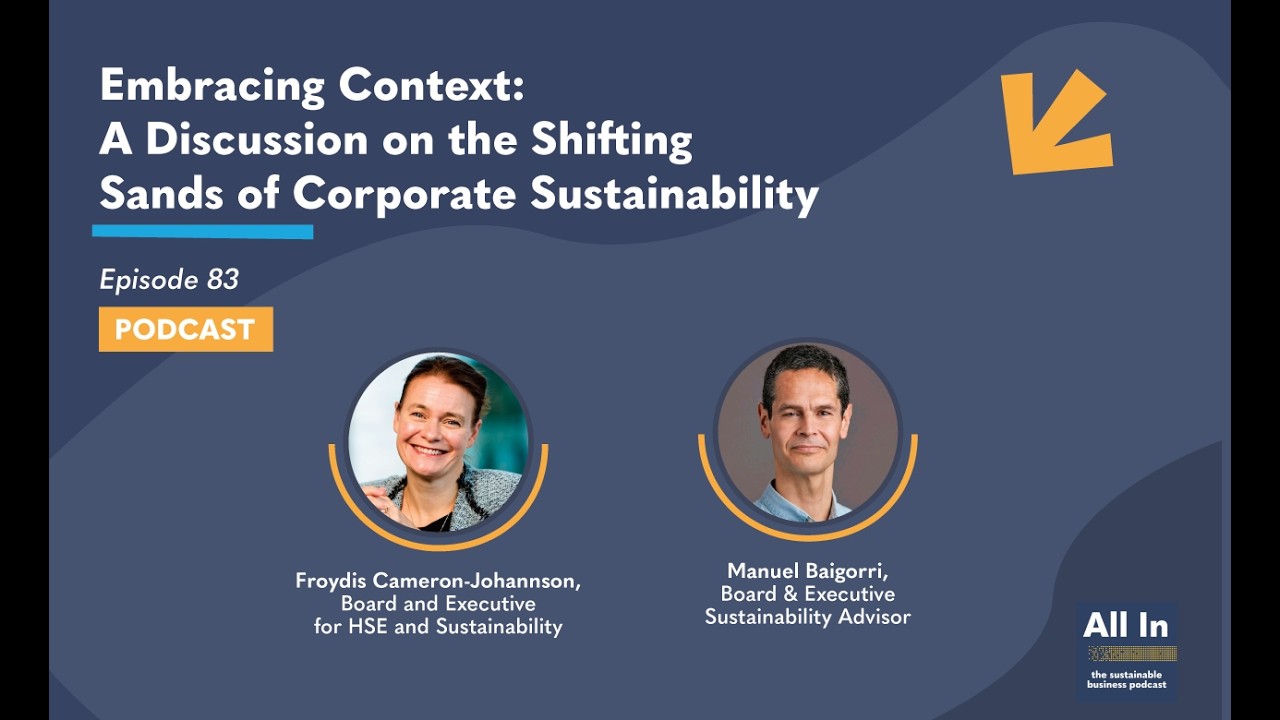 Embracing Context: A Discussion on the Shifting Sands of Corporate Sustainability