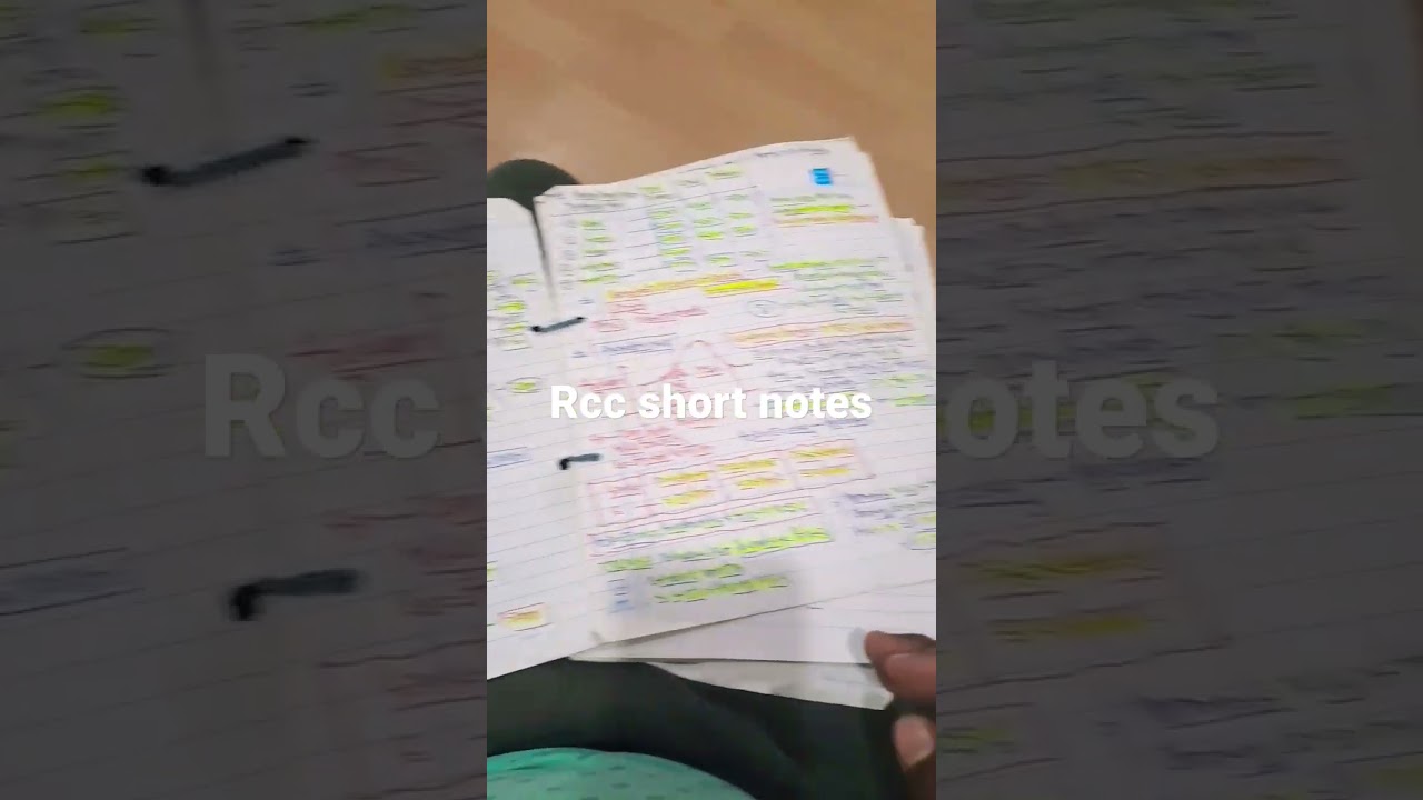 rcc short notes