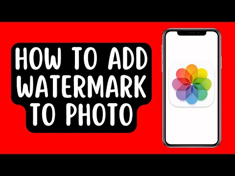 How To Add Watermark To Photo On iPhone