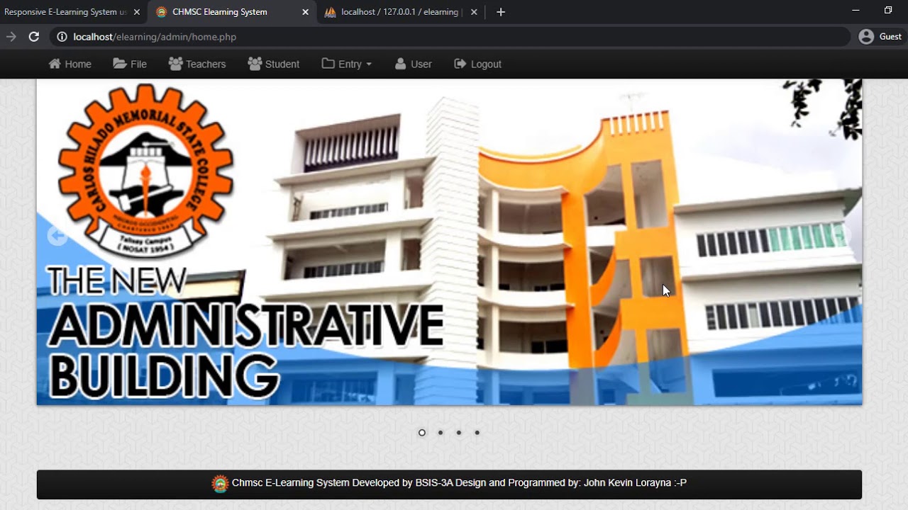 Responsive E-Learning System using PHP/MySQLi Demo