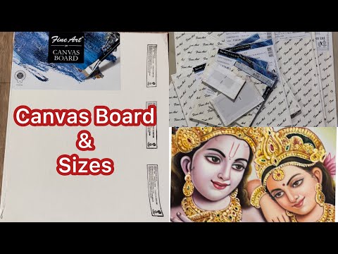 Canvas boards and Sizes