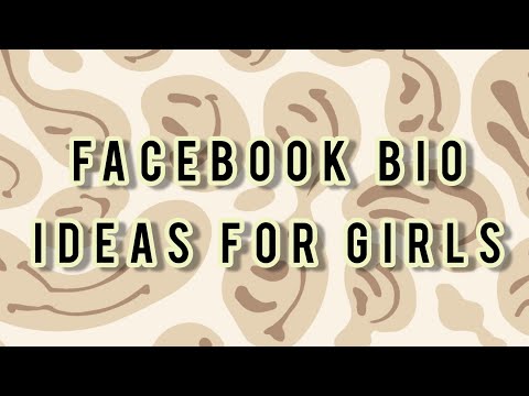 FACEBOOK BIO IDEAS FOR GIRLS | PAMELA JANE