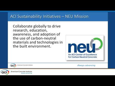 Sustainability and the ACI Building Code: Plans for the 2025 Edition of ACI 318