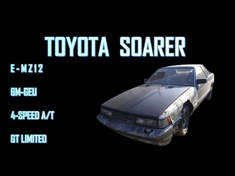 TOYOTA SOARER E-MZ12 6M-GEU ENGINE START,REAR MUFFLER & DRIVING TEST MOVIE