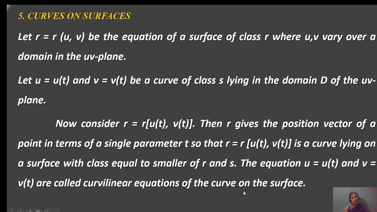 Msc Sem II  Unit -I Differential Geometry - 6