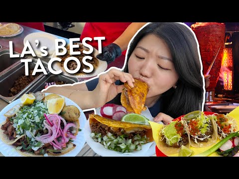 LA TACO TOUR! Trying Best Tacos in Los Angeles (5 SPOTS) 🌮
