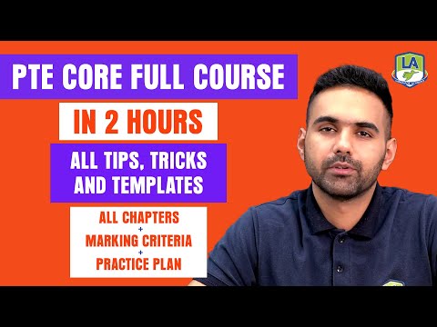 PTE Core Full Course in 2 Hours | All Tips, Tricks & Templates | All Modules Covered | Practice Plan