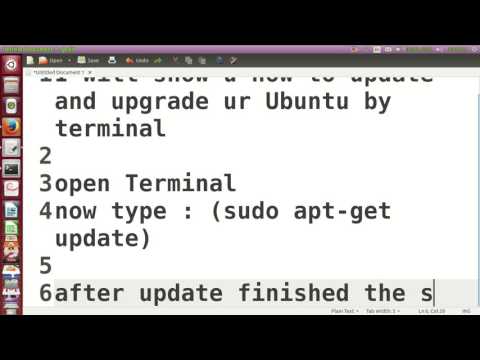 update and upgrade ubuntu by terminal