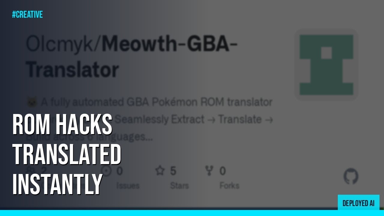 AI Translates Pokémon ROM Hacks Automatically