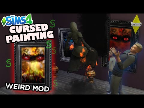 Weird Sims 4 Cursed Painting Mod Challenge / Gameplay & All About