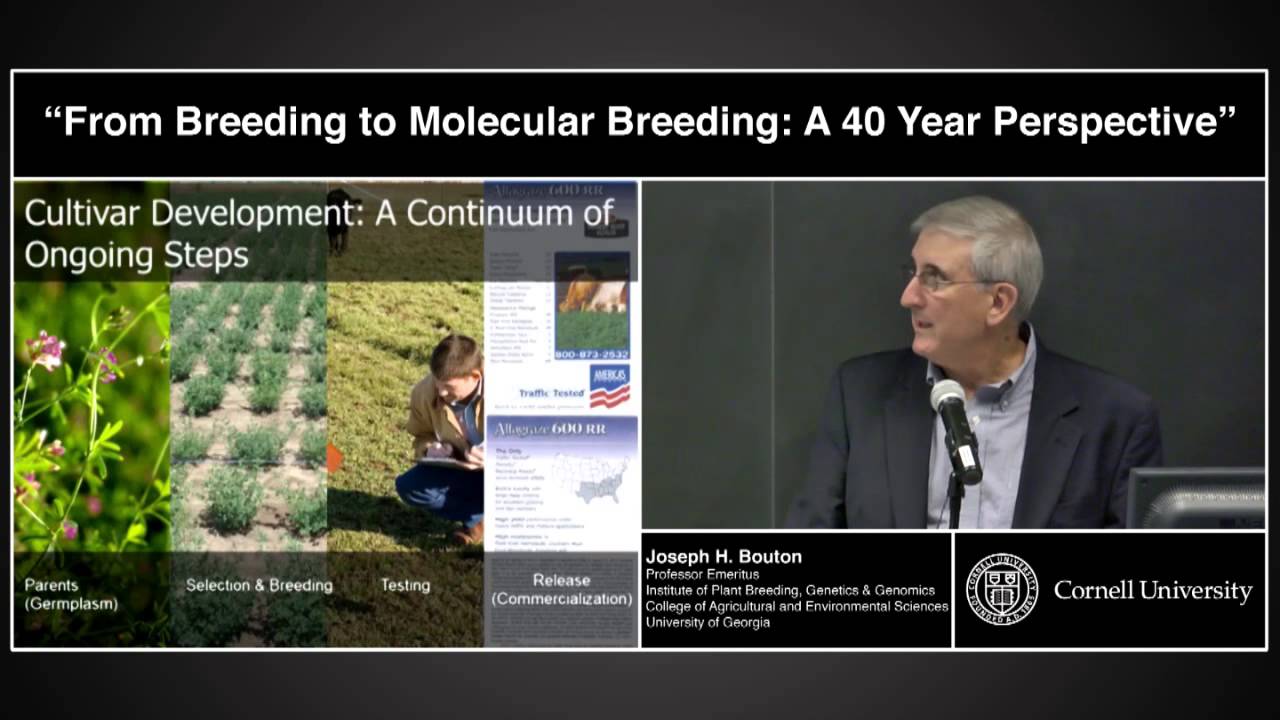 Joe Bouton - From Breeding to Molecular Breeding: A 40 Year Perspective