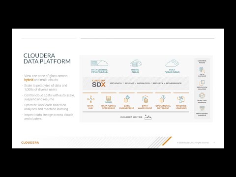 Ask the Experts: Cloudera: Technical deep dive into a modern big data platform | ATE125