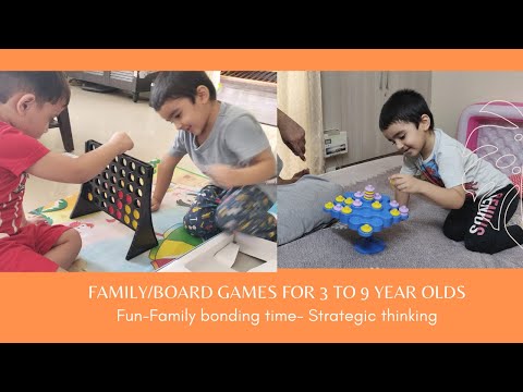 5 Board/Card games for 3 to 9 years old kids | Improve Strategy ,Logic, Focus while having Fun!