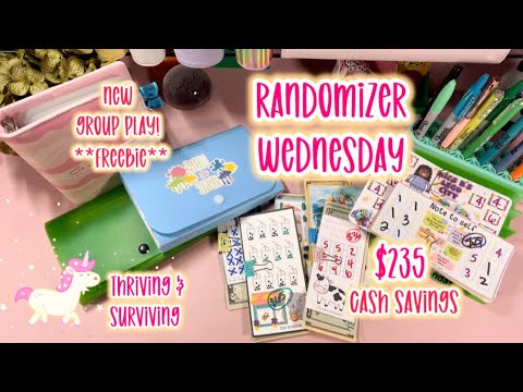 🌺🦄🎲 Randomizer Wednesday 🎲🦄🌺 New Freebie Group Play 🌺 $235 Cash Stuffing #unemployment #money