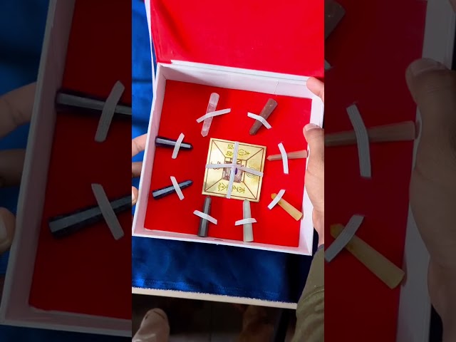 Grid box - Reiki Crystal Grid Box With 7 Chakra Wands, Pyramid And ...