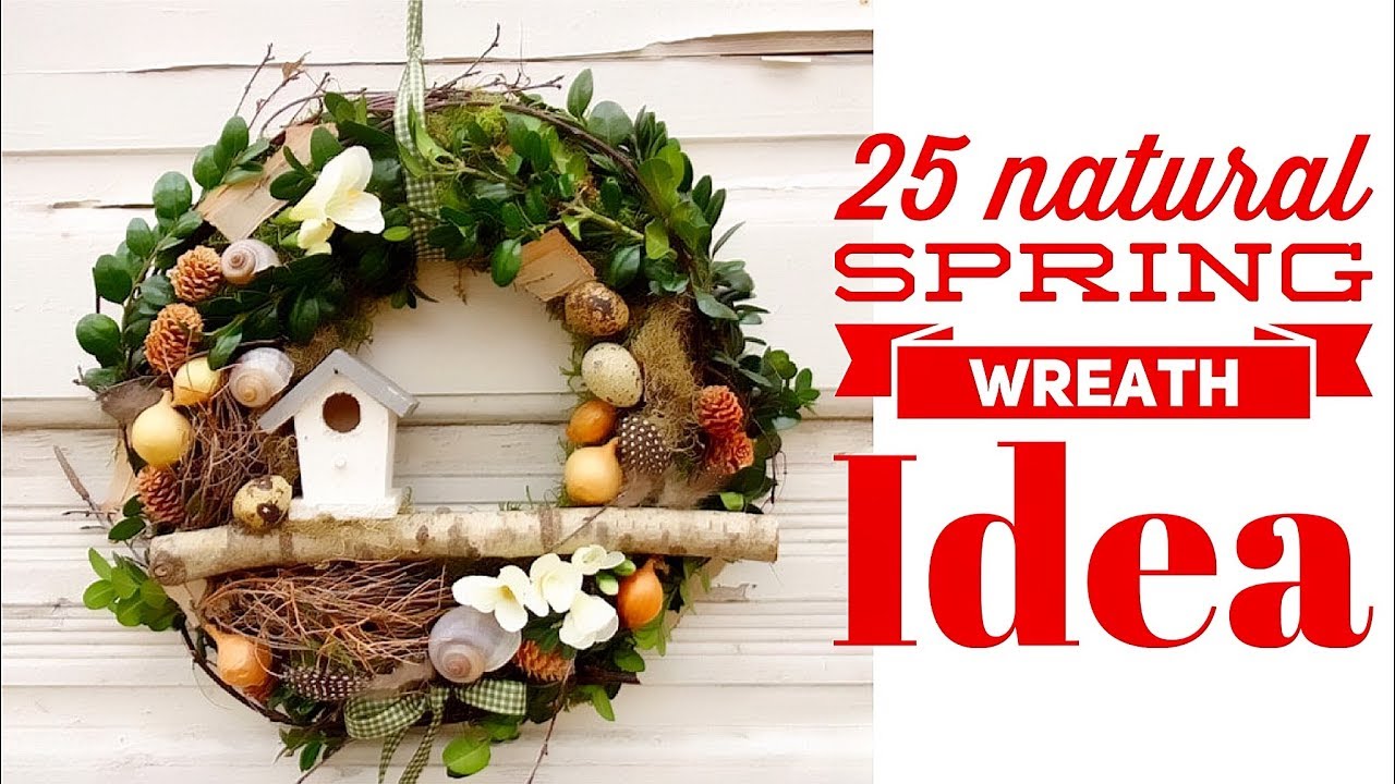 25 Natural Spring Wreath Idea