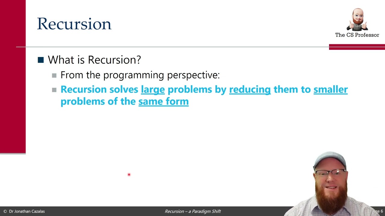 Recursion - a Paradigm Shift
