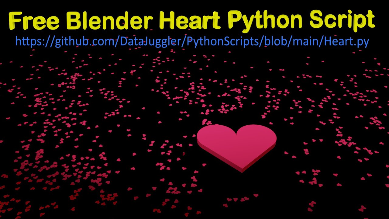 Free Blender Heart Creator Python Script