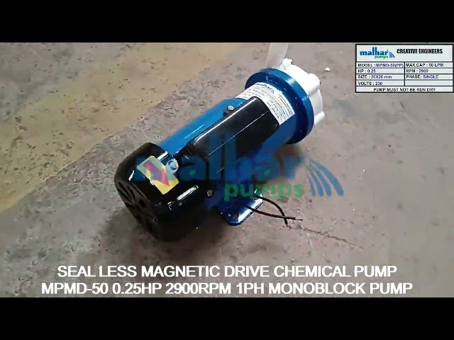 Seal Less Pump - Magnetic Seal Less PP Pump Manufacturer from Ahmedabad