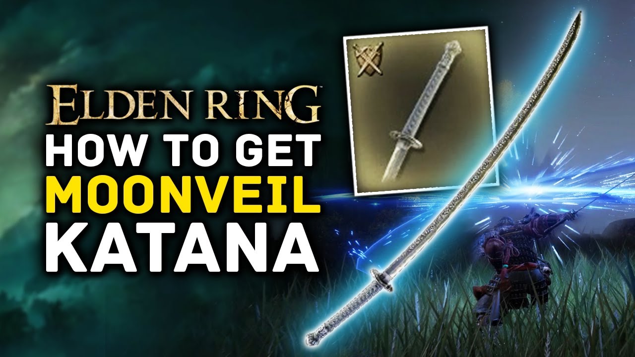 Elden Ring | How to Get MOONVEIL KATANA Location Guide - Great Dexterity & Intelligence Weapon!