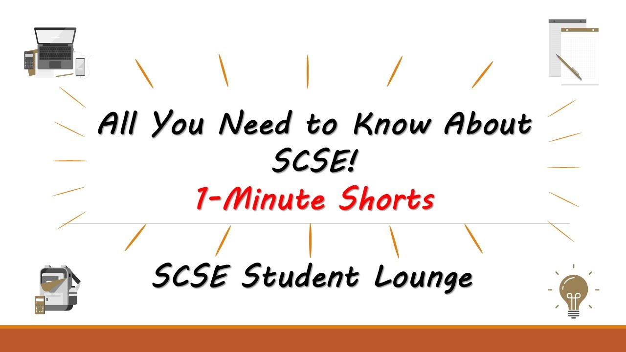 SCSE Student Lounge (All You Need to Know About SCSE - 1 Minute Shorts)