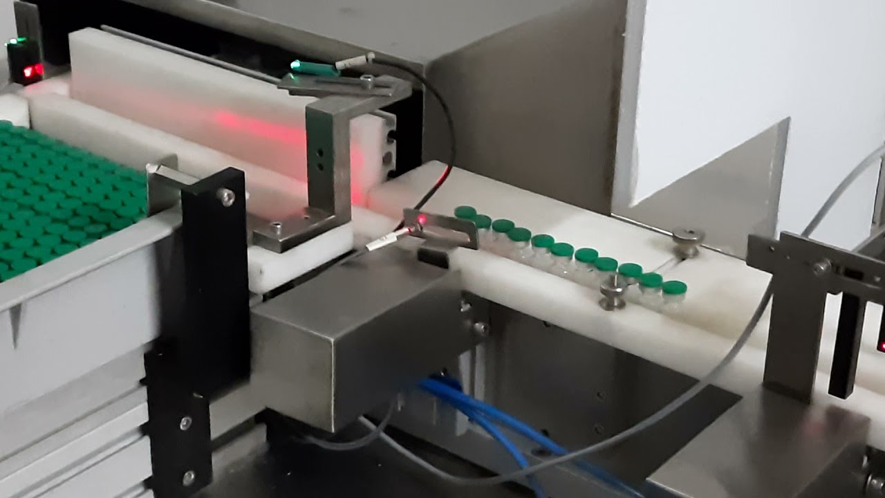Automatic Vial collating machine with bulk scanner