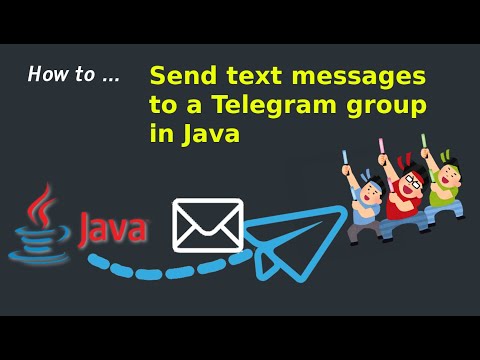 How to send a Telegram group message in Java
