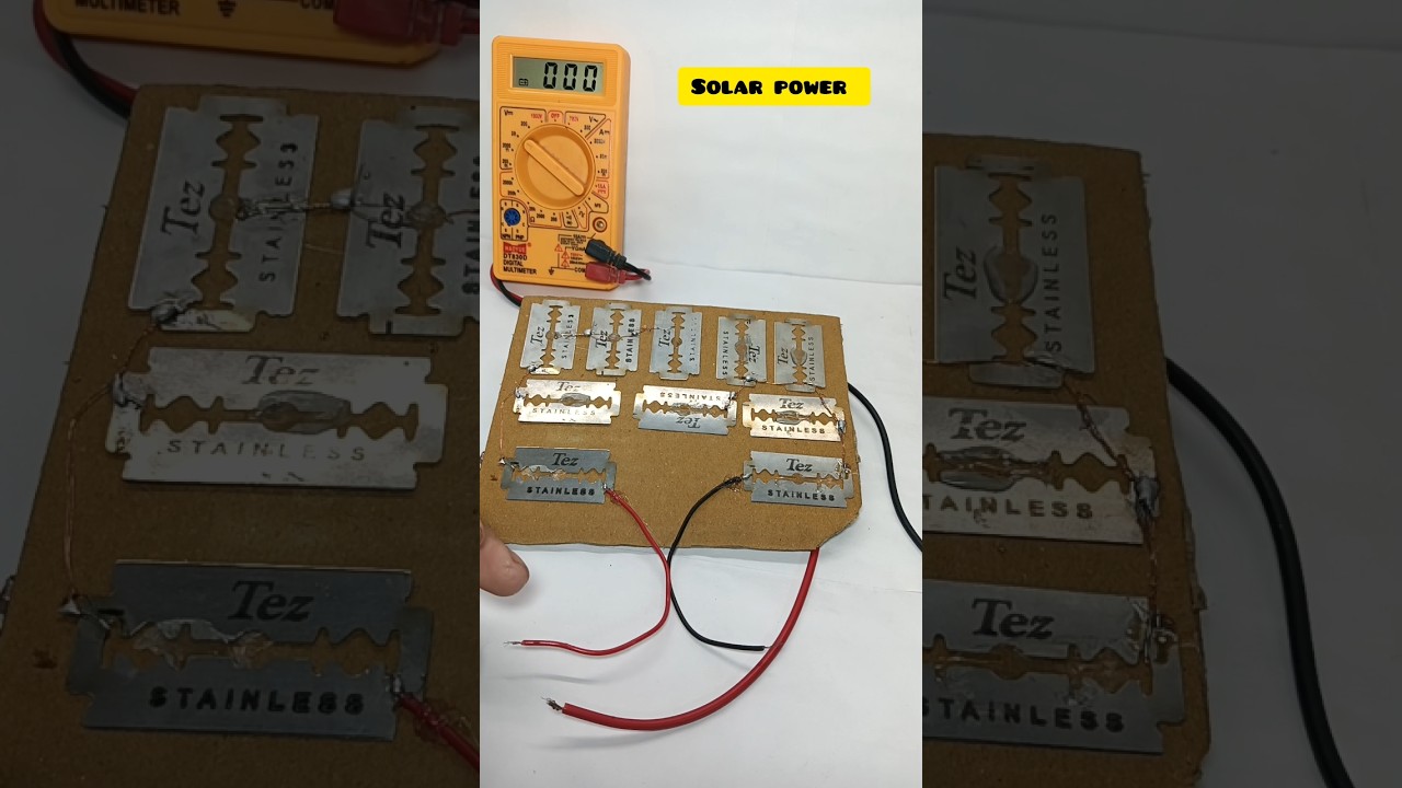 Solar panels making  - with blades/free energy| #science #tech #project
