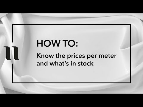 How to know the prices per meter & what's in stock