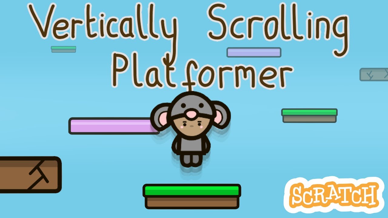 Scratch Beginner's Tutorial - Vertically Scrolling Platformer