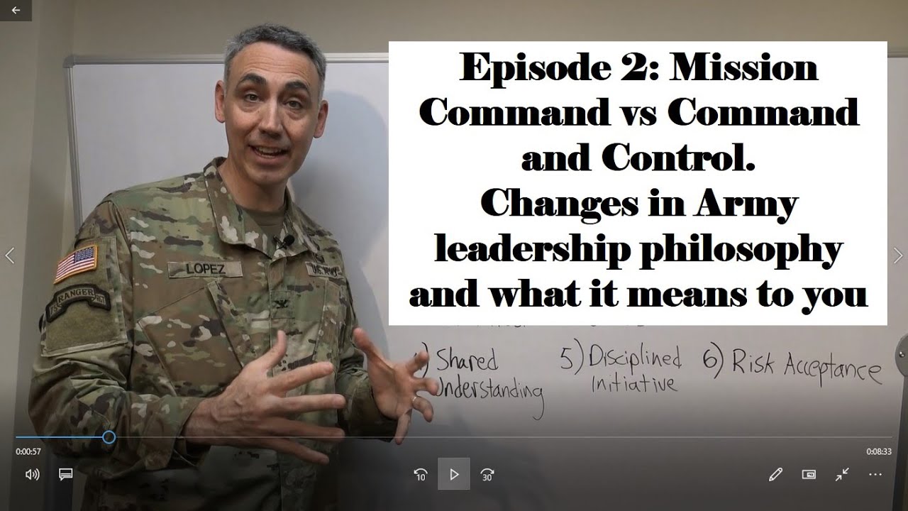 Mission Command Episode #2: Mission Command vs Command and Control.