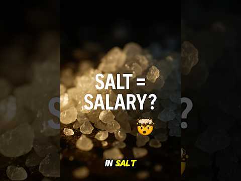 The word “salary” comes from the Latin salarium, which was money paid to Roman soldiers to buy salt.