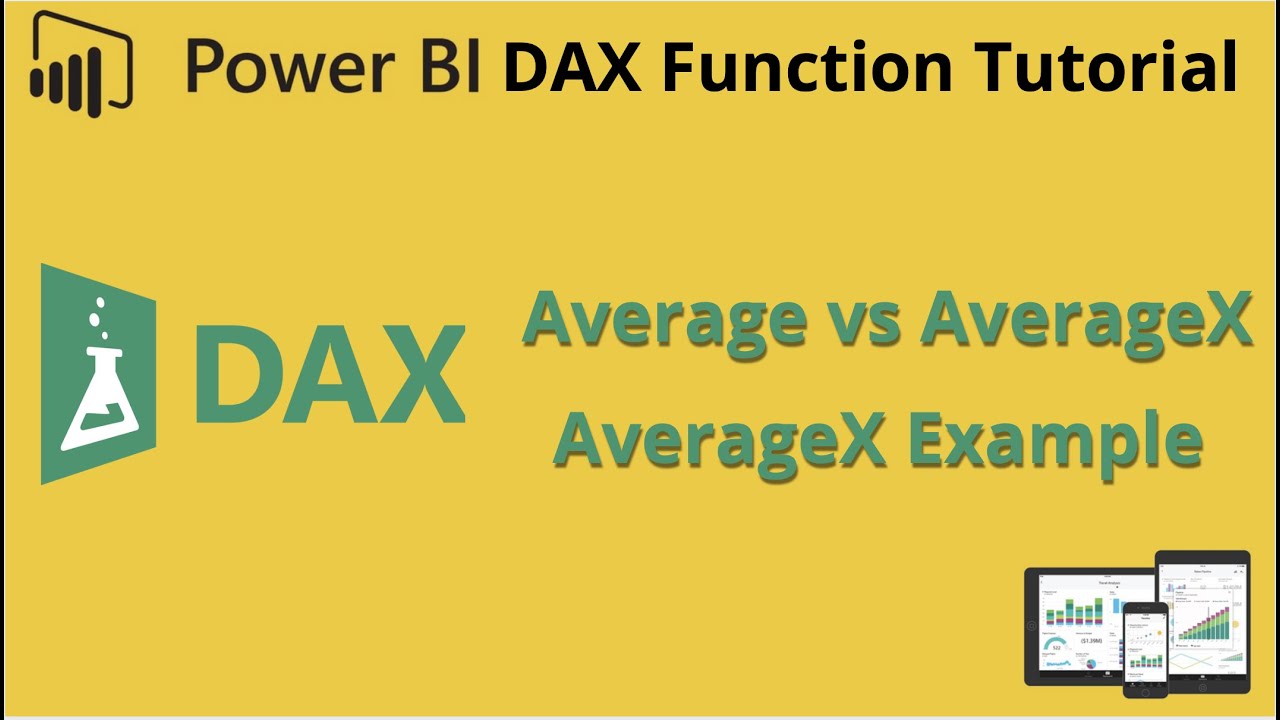 Power BI Averagex DAX Function Tutorial | Average vs AverageX | Calculation Average