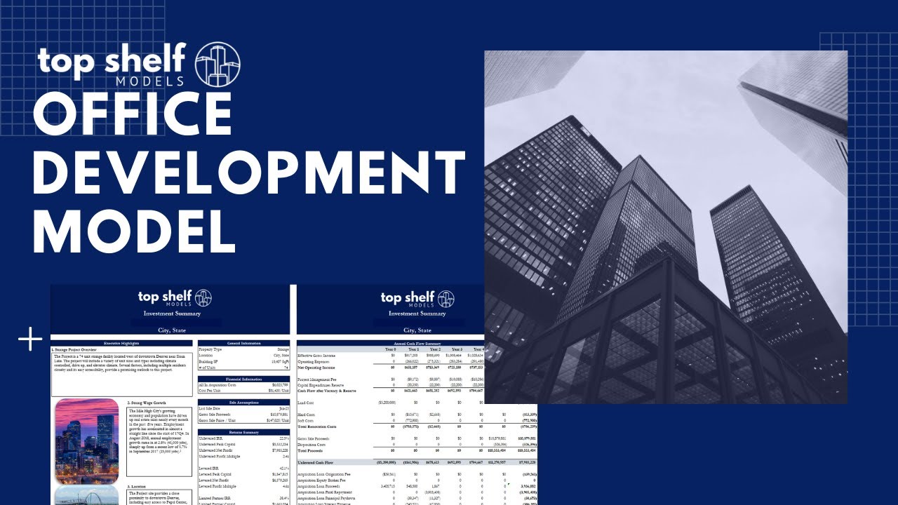 TSM Office Development Excel Financial Model Video (Without ARGUS)
