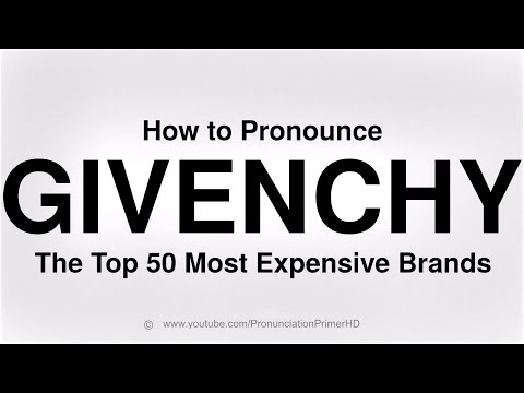 HOW TO PRONOUNCE GIVENCHY