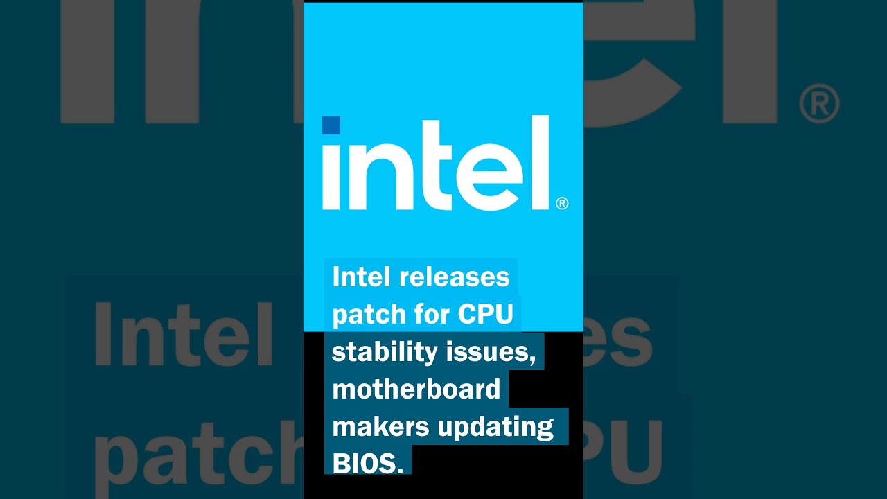 Intel update on the microcode issue #intel #micro
