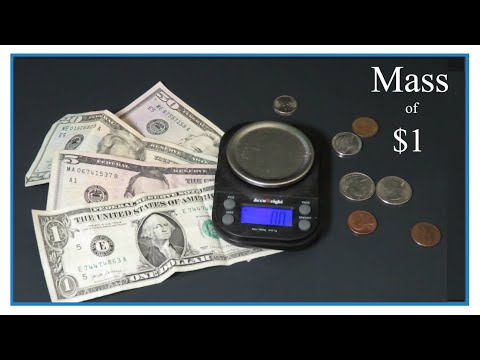 What it the weight of a One US Dollar Bill ($1)? 💵💵💲💵💵