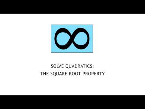 College Algebra 1.4.3 Solve Quadratics: The Square Root Property