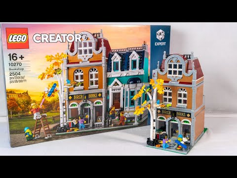LEGO® Modular Bookshop Speed Build - Part 1