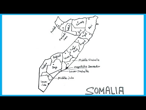 Somalia: How to Somalia map with regions