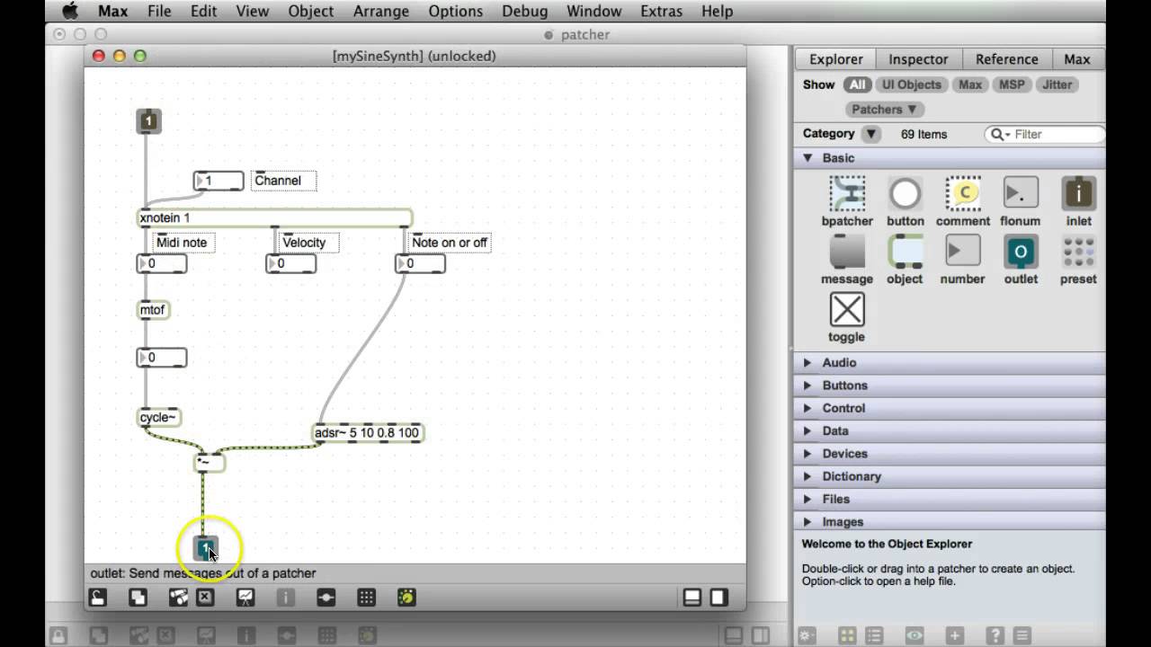 Max MSP V6 Tutorial 18 - Subpatch
