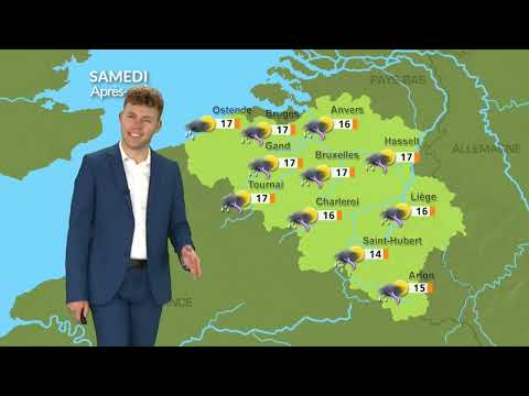 Météo pour la Belgique du 7 au 9 juin 2025