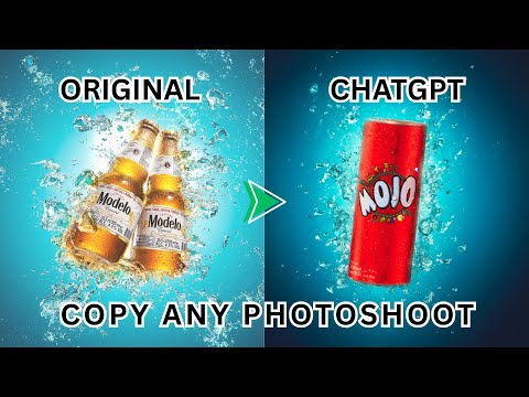 Legally Steal $10,000 Product Photoshoot with ChatGPT & Photoshop Free | AI Product Photography