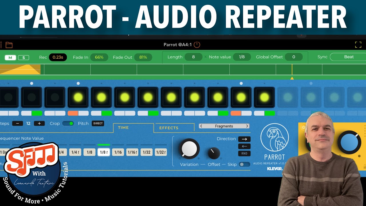 Klevgrand NEW 🥳 Parrot Audio Repeater - AUv3 Demo / Tutorial: Getting Started