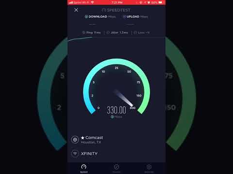 Comcast Extreme Pro 400Mbps Speedtest