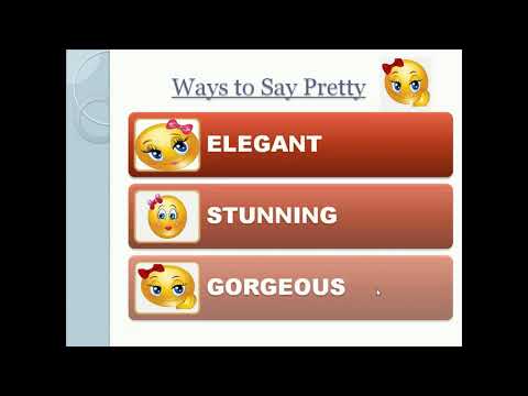 Synonyms of Pretty-Vocabulary Building