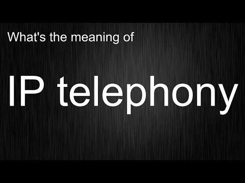 No Sweat English Pronunciation! IP telephony Word Meaning and Pronunciation Lesson Overview!
