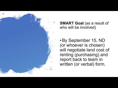 Business Plan SMART Goals Example