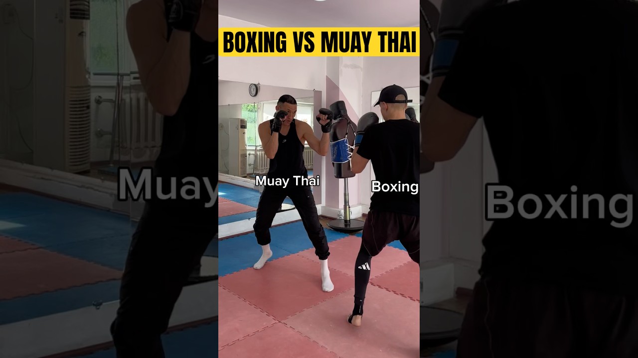 Boxer VS MuayThai. Just joke I love boxing technique😉🥊 #boxing #boxer #mma #muaythai #fighter #usa